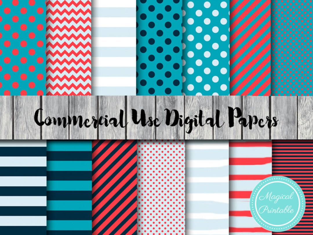 Ocean Digital Paper, Sea Digital Papers, Nautical, Instant Download ...