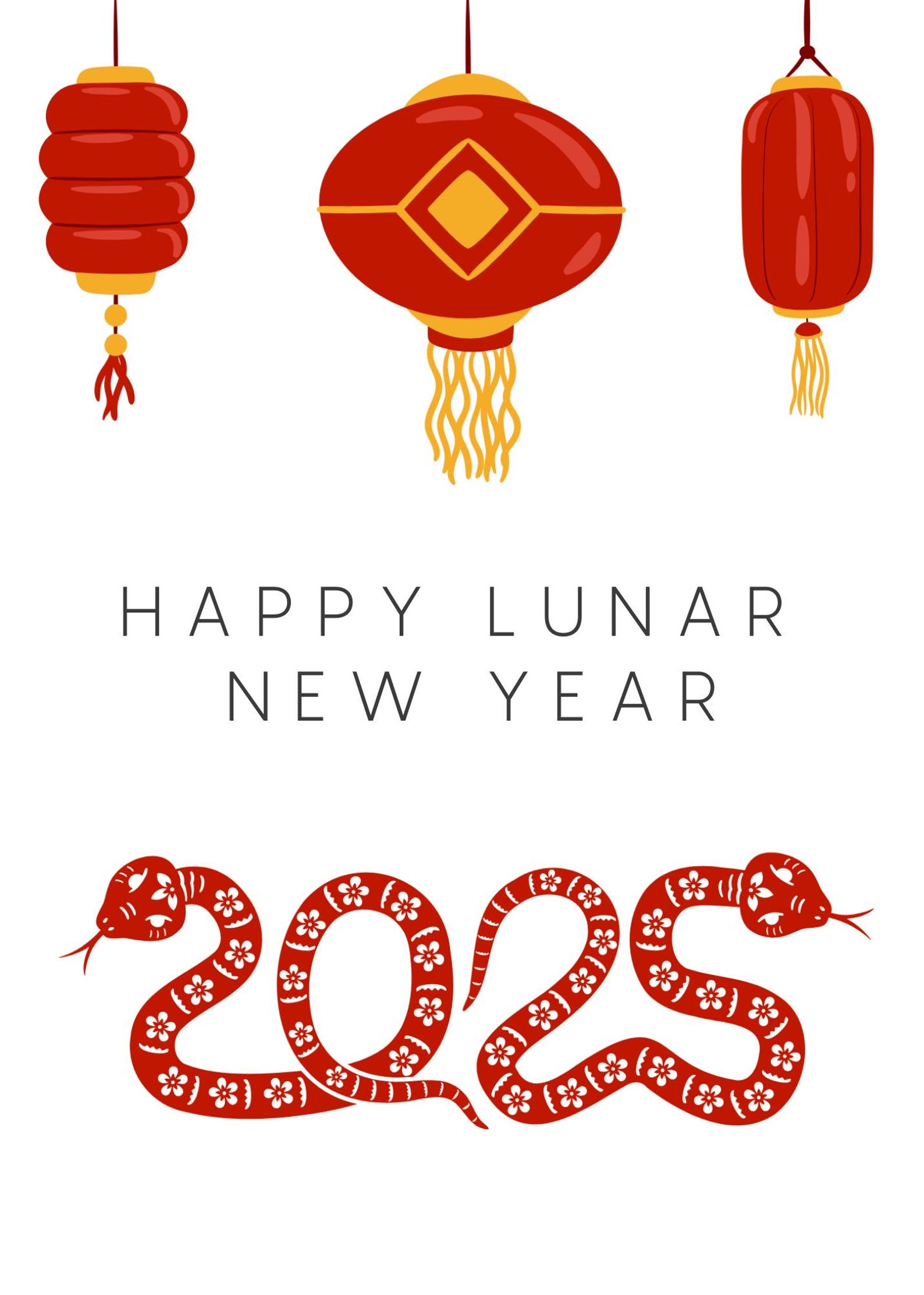 Set of 10 Digital Lunar New Year Cards Canva Editable Printable ...