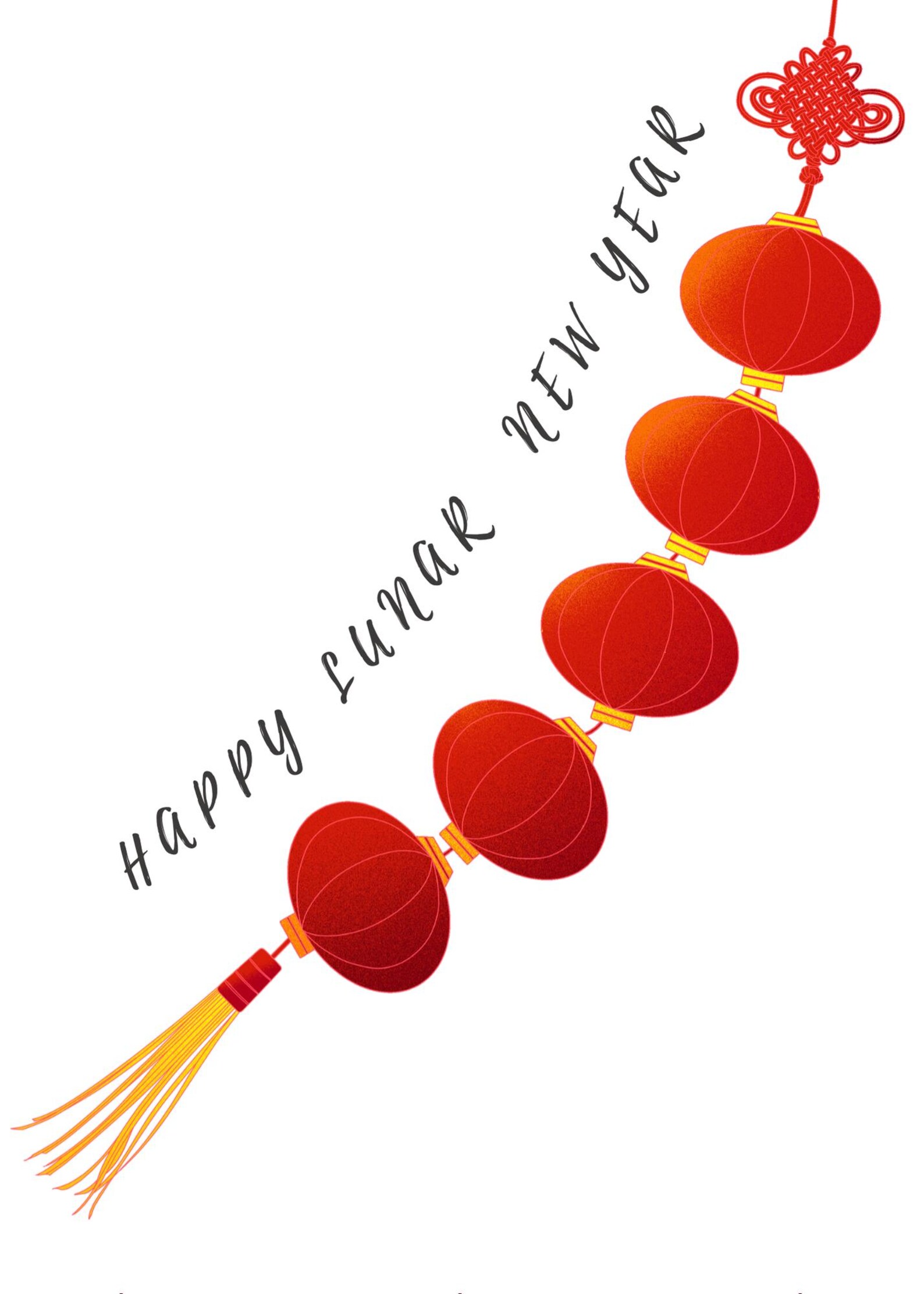 Set of 10 Digital Lunar New Year Cards Canva Editable Printable ...