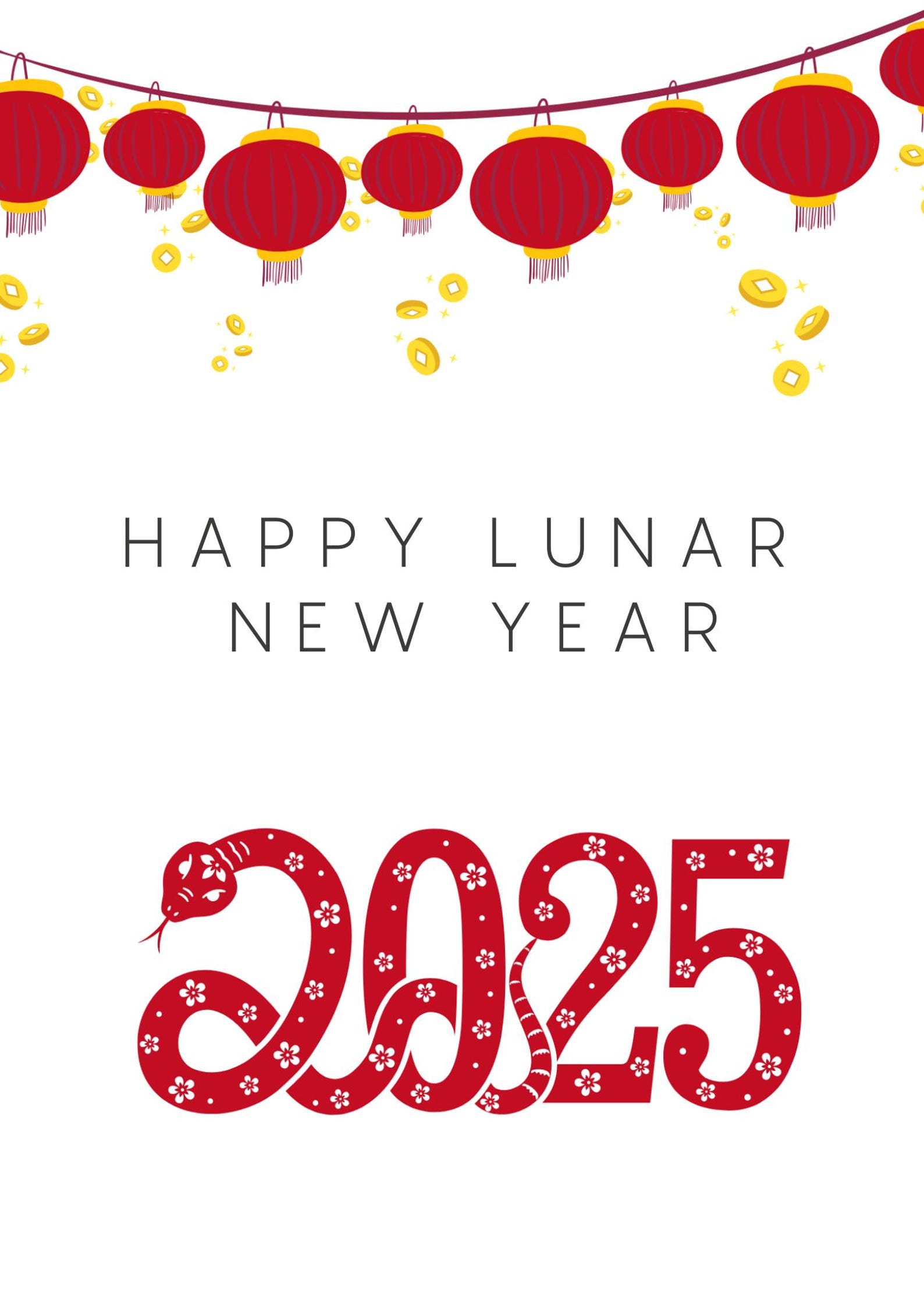 Set of 10 Digital Lunar New Year Cards Canva Editable Printable ...