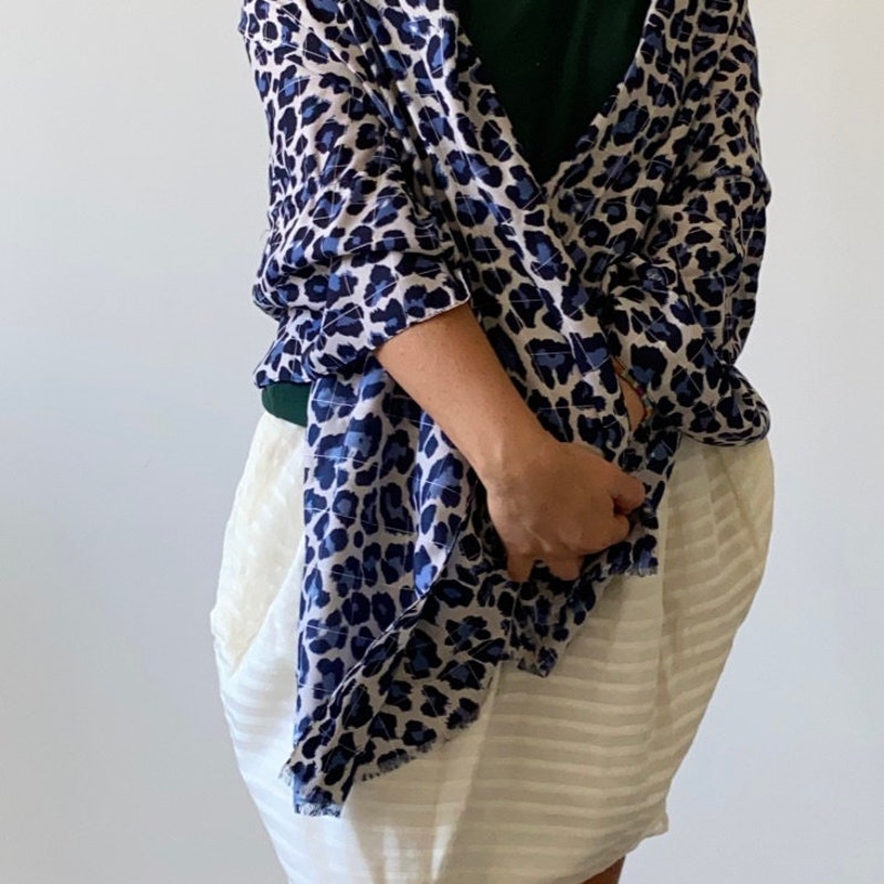 Leopard Print Scarf - Etsy