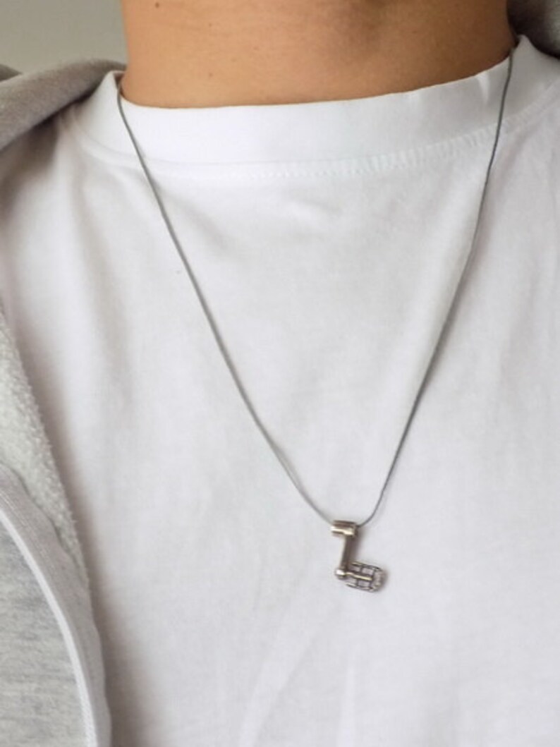 Men Women BMX Bike Pedal 925 Sterling Silver Pendant Necklace Chain ...