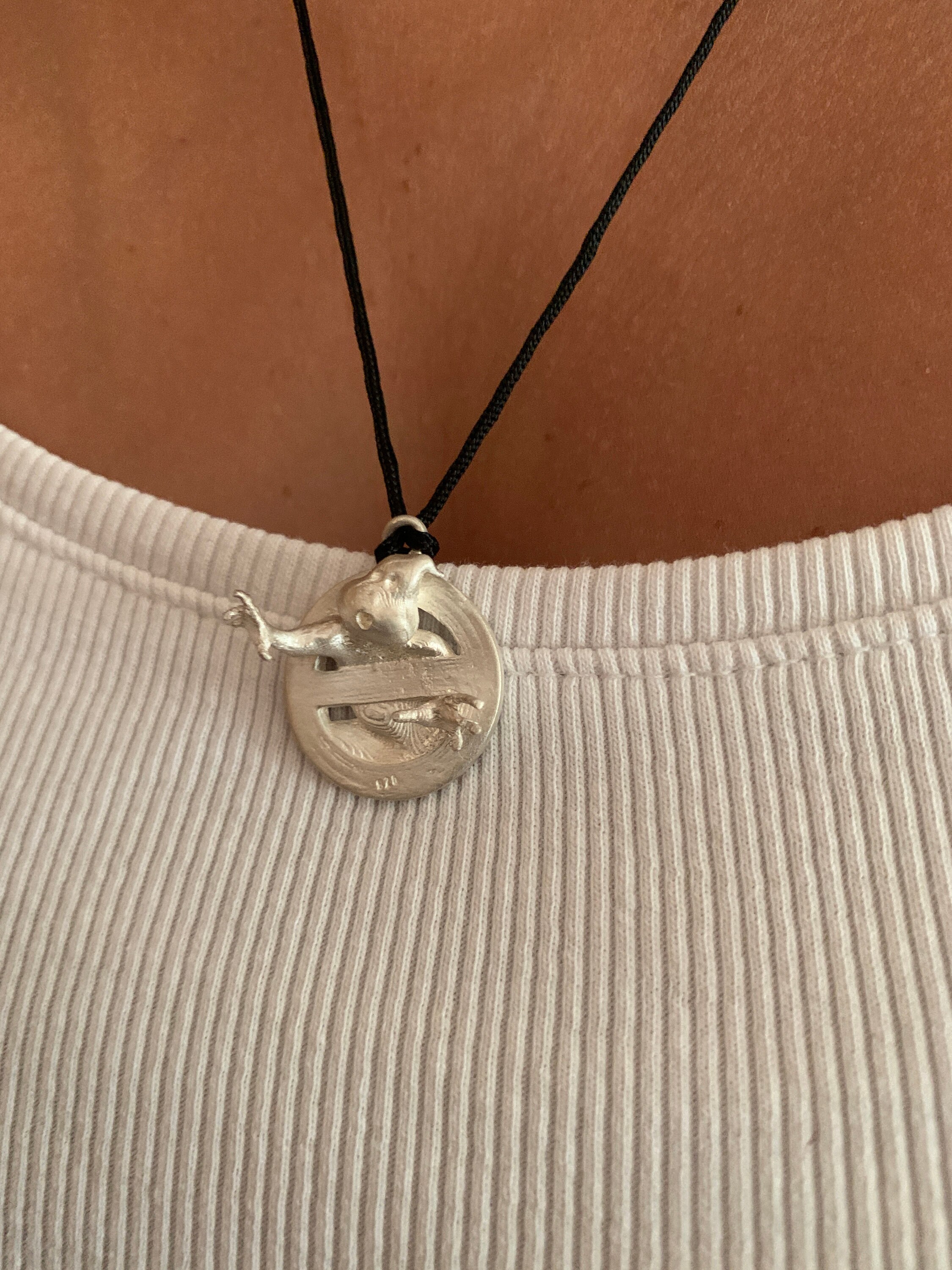 Ghostbusters 925 Sterling Silver Necklace, Afterlife Mooglie Pendant ...