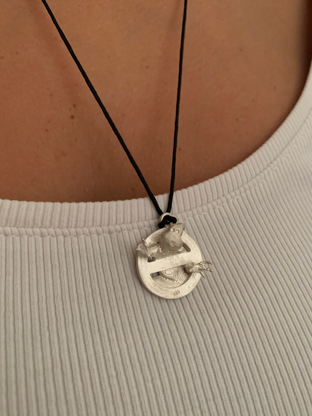 Ghostbusters 925 Sterling Silver Necklace, Afterlife Mooglie Pendant ...