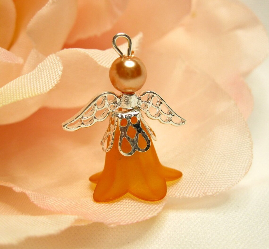 Mini Angel Ornament Pendant Charm Memorial Guardian Angel | Etsy