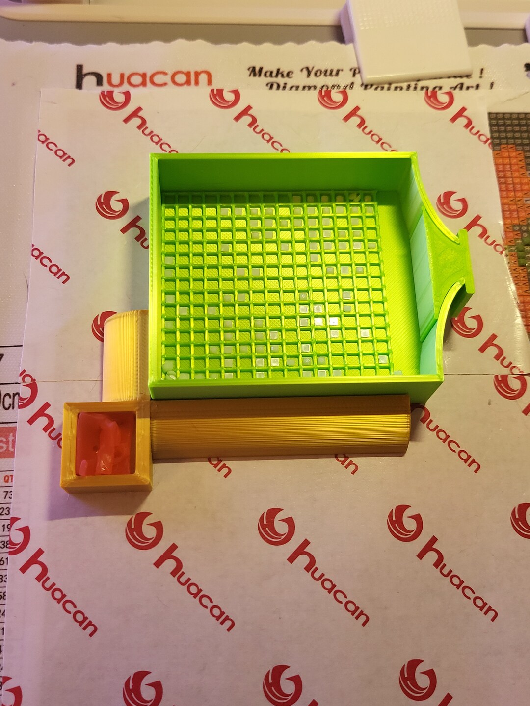 Diamond Painting Magnetic Tray Minder, Tray Holder With Wax/trash Drill Compartment-short ...