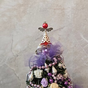 Miniature Angel Tree Topper for Westrim Beaded Miniature Christmas Tree ...