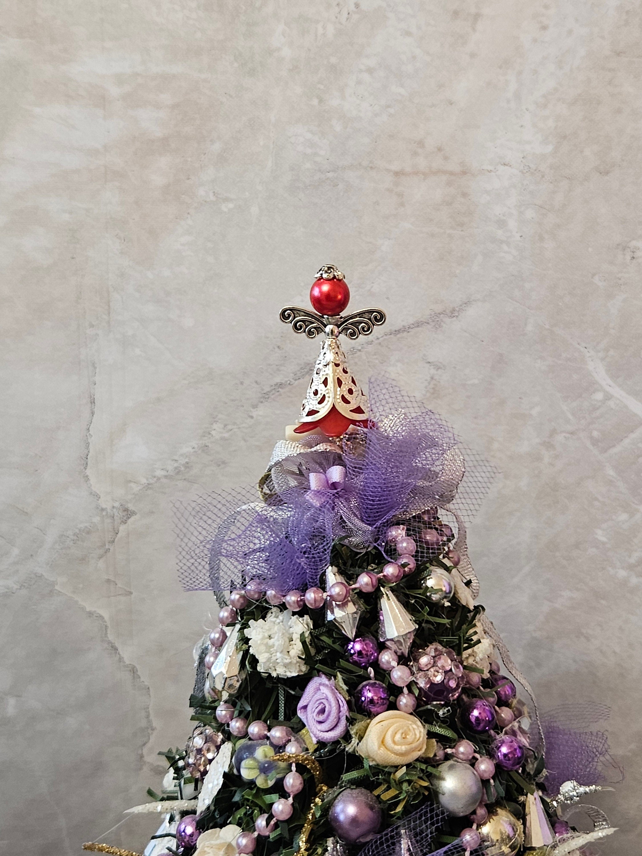 Miniature Angel Tree Topper for Westrim Beaded Miniature Christmas Tree ...