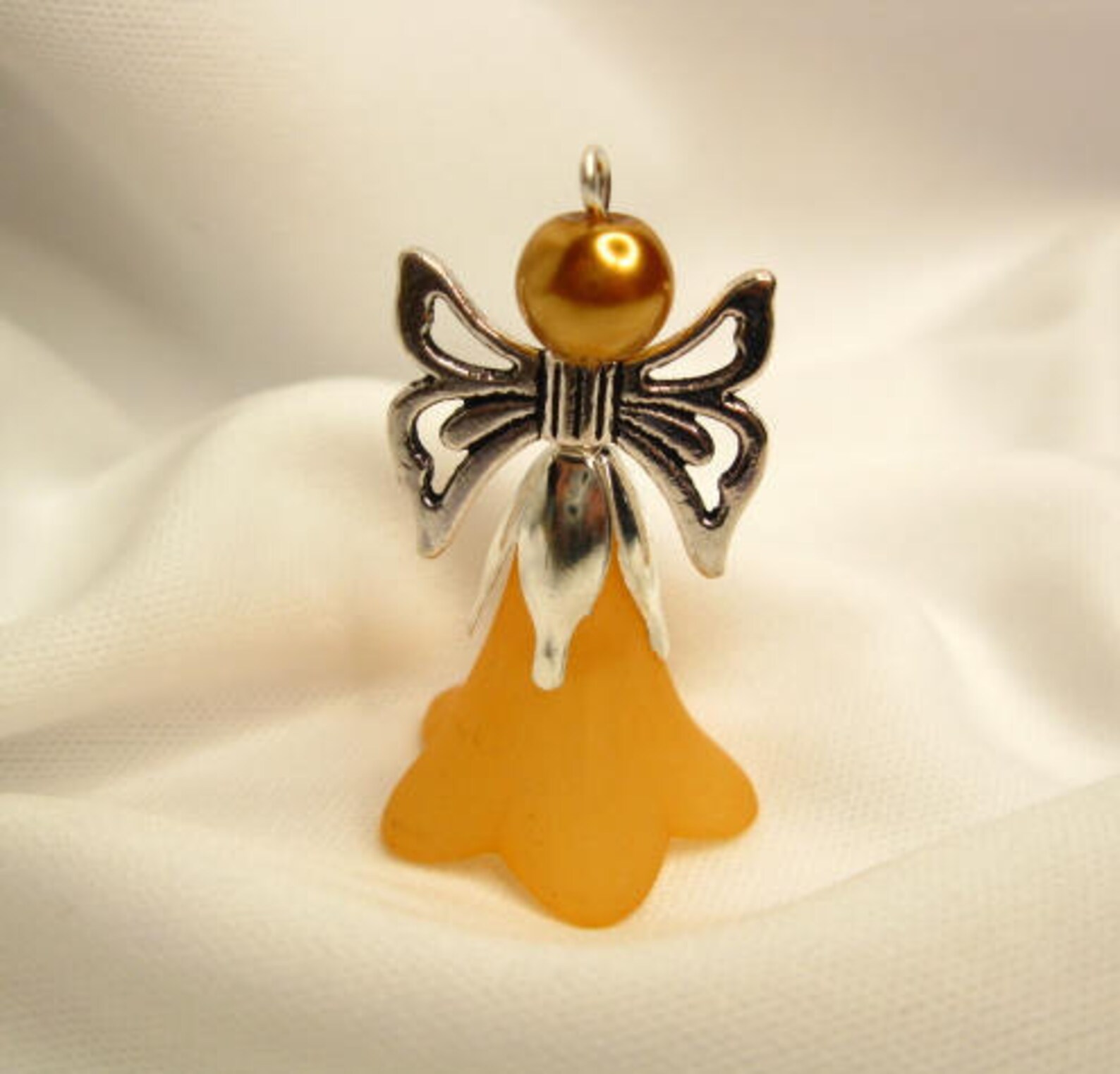 Angel Ornament, Charm, Pendant; Memorial, Guardian Angel; Mini ...