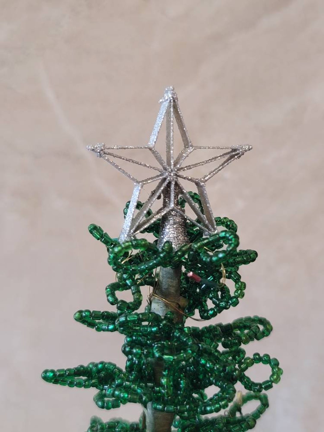 Star Tree Topper for Westrim, Beaded, Miniature Christmas / or ...