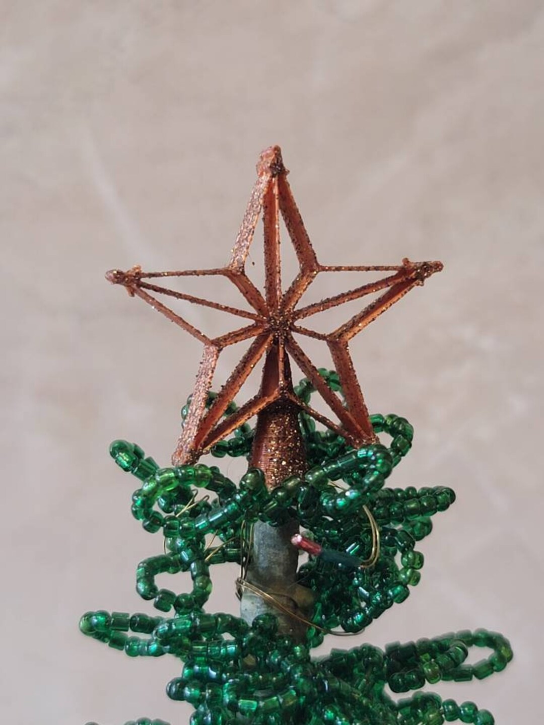 Star Tree Topper for Westrim, Beaded, Miniature Christmas / or ...