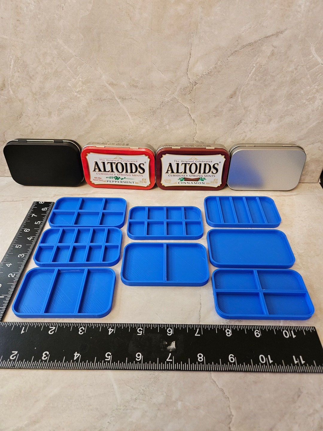 Altoids Tin Insert Organizer 8 Piece Slim Stacker Trays Assortment, Art ...
