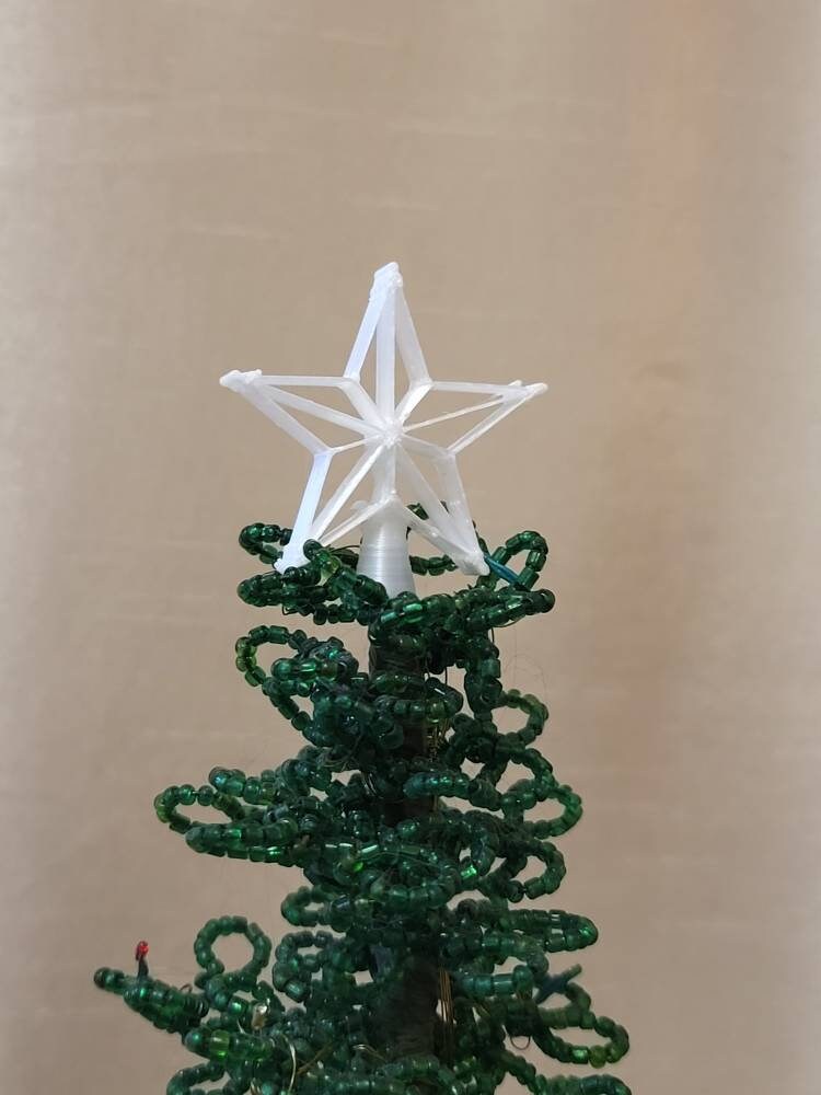 Star Tree Topper for Westrim, Beaded, Miniature Christmas / or ...