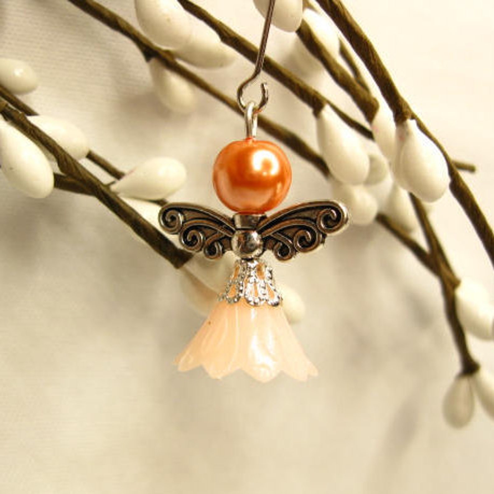 Mini Angel Ornament Pendant Charm Memorial Guardian Angel - Etsy