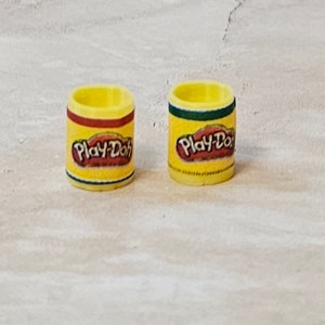 Dollhouse Miniature Toy Play-doh, Replica, Tiny, Handmade, Play-doh ...