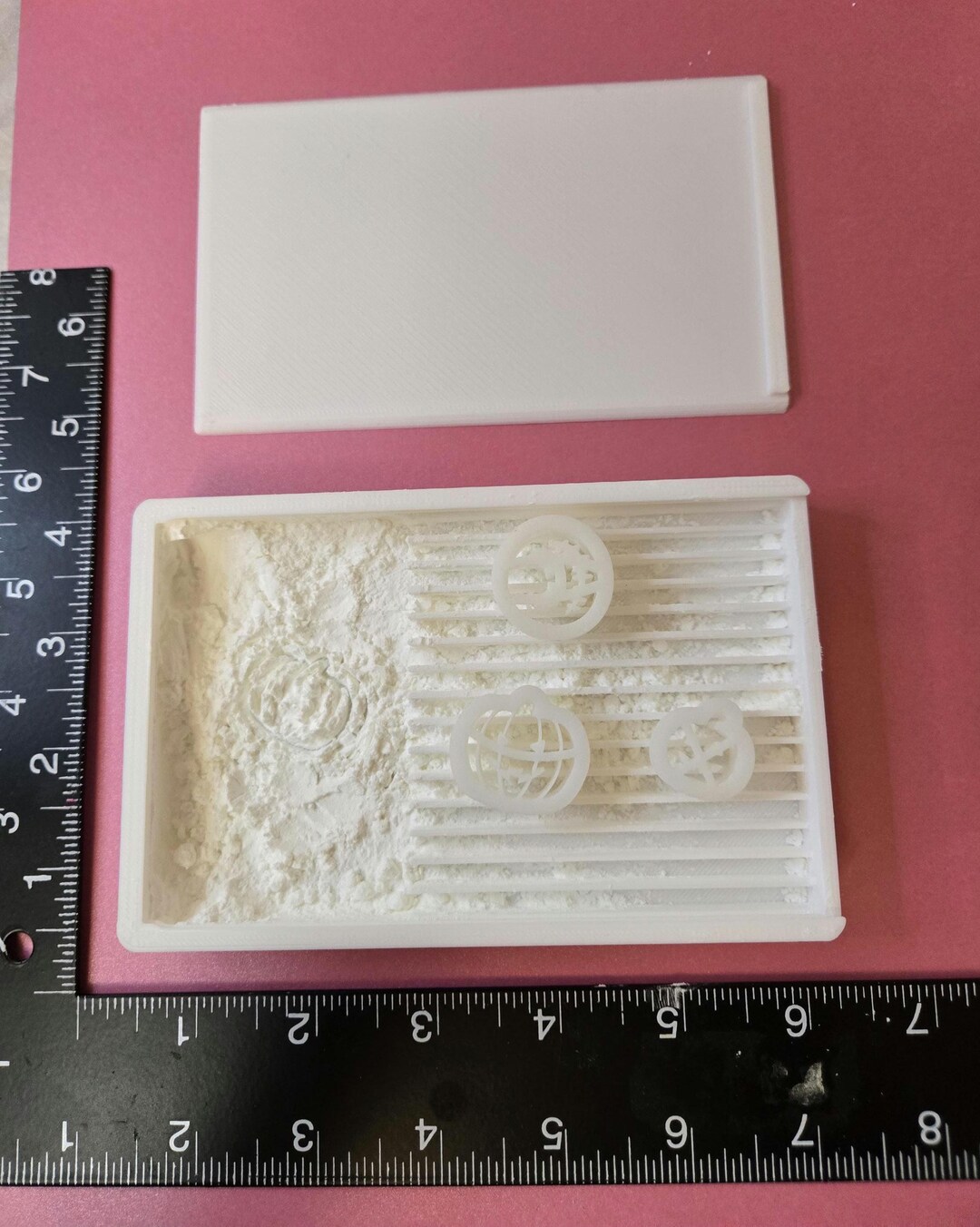 Cornstarch Tapper Box With Lid - Large Cornstarch Tapping Storage ...