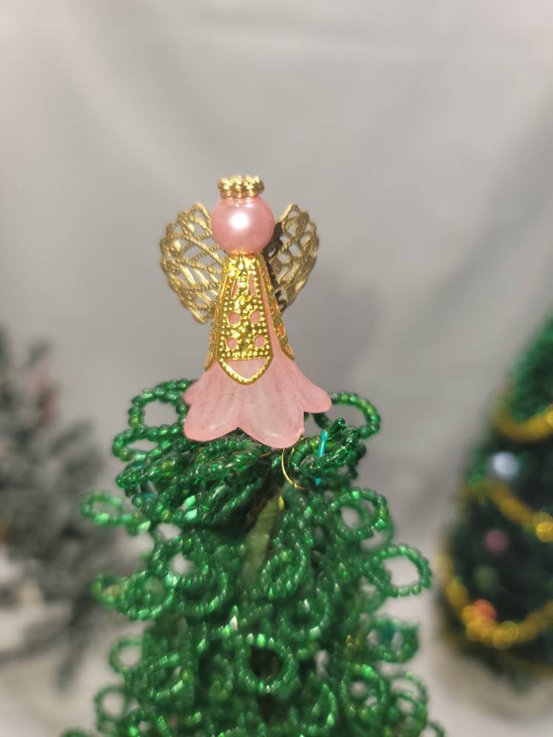 Miniature Angel Tree Topper* for Westrim Beaded Miniature Christmas ...