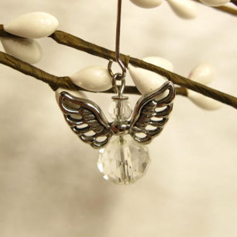 Mini Angel Ornament, Pendant, Charm; Memorial, Guardian Angel ...
