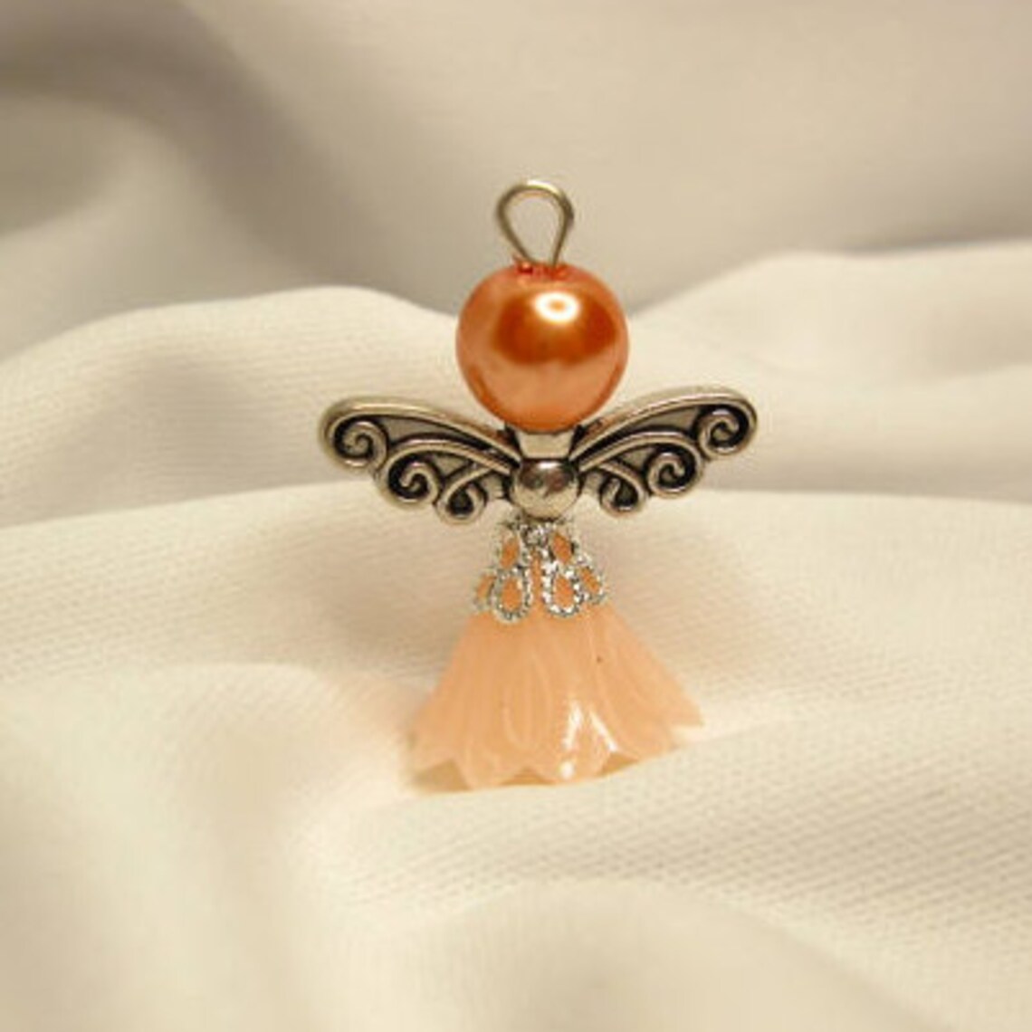 Mini Angel Ornament, Pendant, Charm; Memorial, Guardian Angel ...