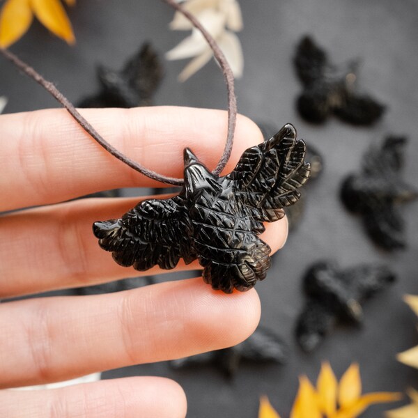 Raven Necklace - Etsy