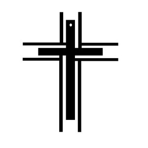 Metal Wall Cross Modern Décor Design (8.5 X 6.75 Inches) - Made in the ...
