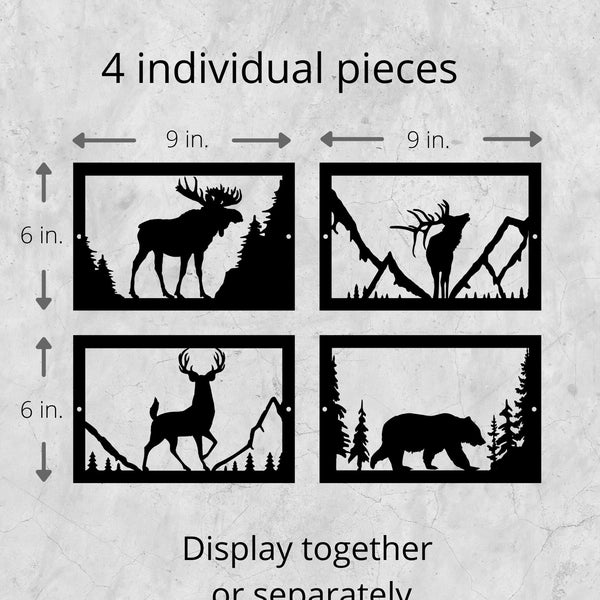 Wildlife Metal Art - Etsy