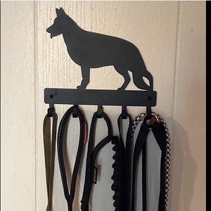 German Shepherd #1 (lg) Dog Leash Hanger/ Key Rack -9 Inch Wide -- Made ...