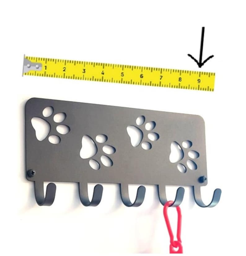 Walking Dog Paws Key Rack Hanger/ Leash Hooks Metal Made - Etsy