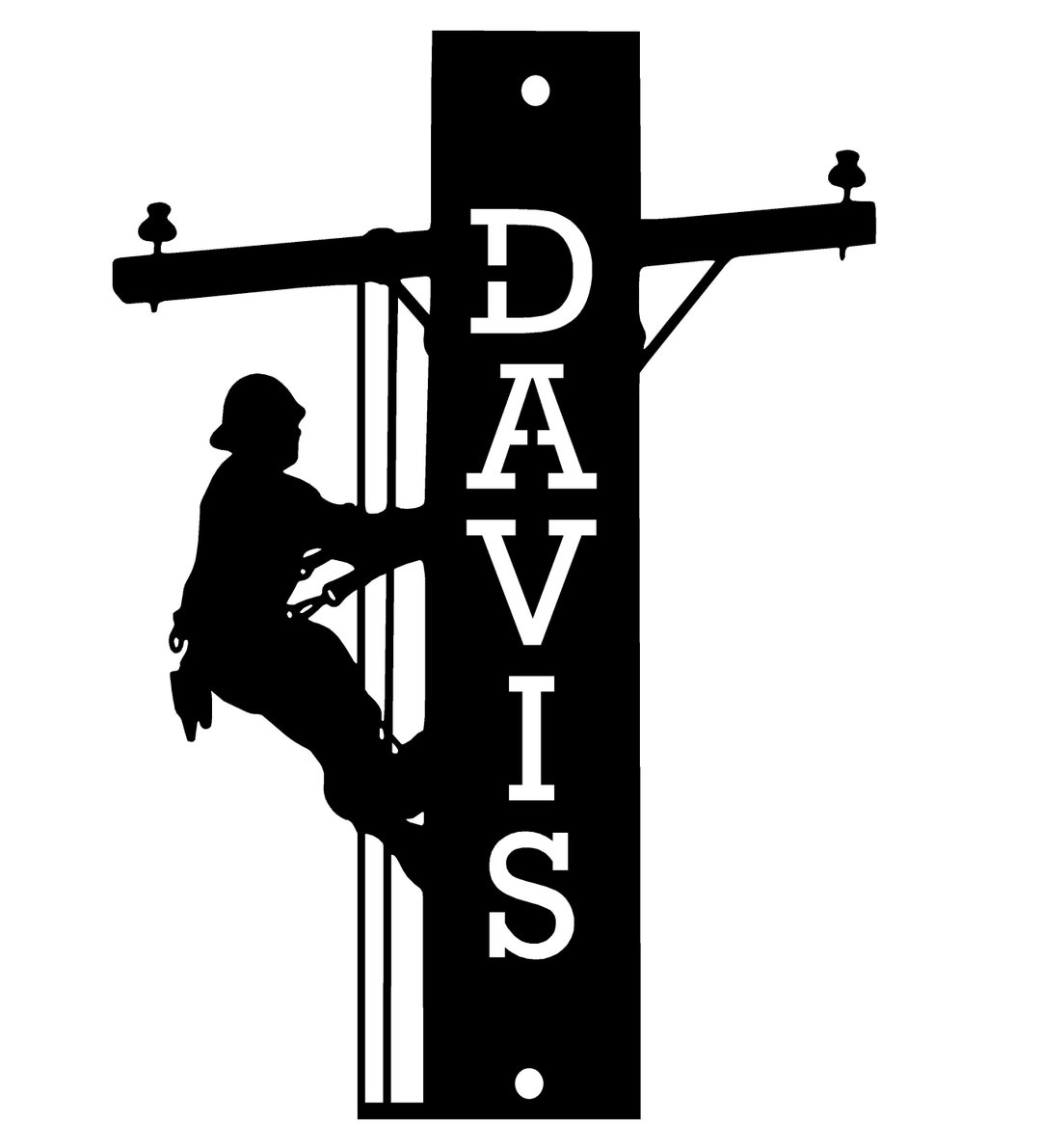 Custom Lineman Metal Wall Art: Personalized Power Pole Sign - Etsy