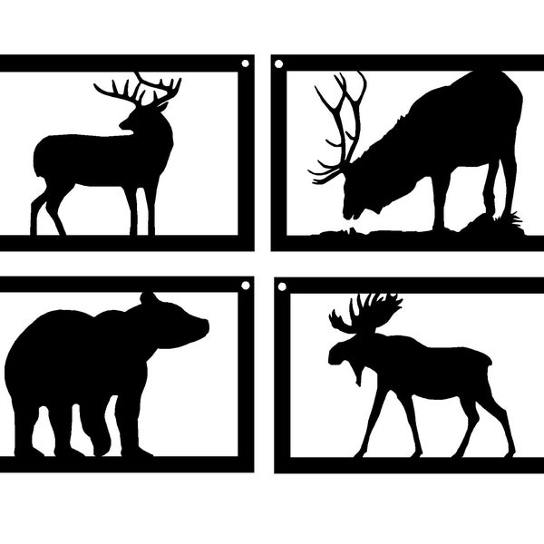 Wildlife Metal Art - Etsy