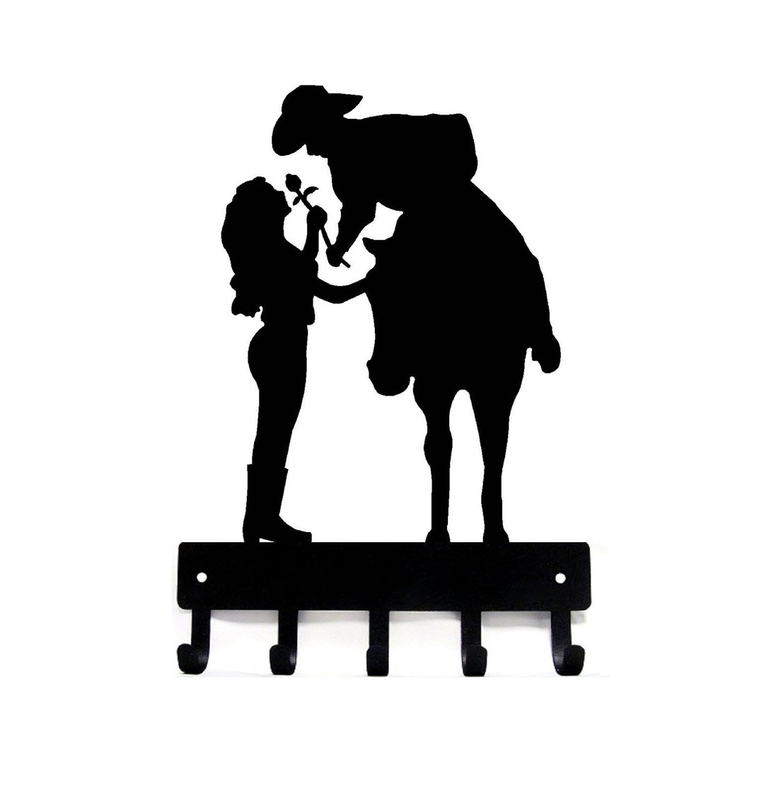 Romantic Couple (sm) Key Rack/ Hooks Leash Hanger - 6 Inch Wide ...