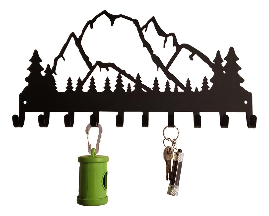 Mountain #2 XL Key Rack/ Hanger With 10 Hooks - 14.5 Inch Wide - Made ...