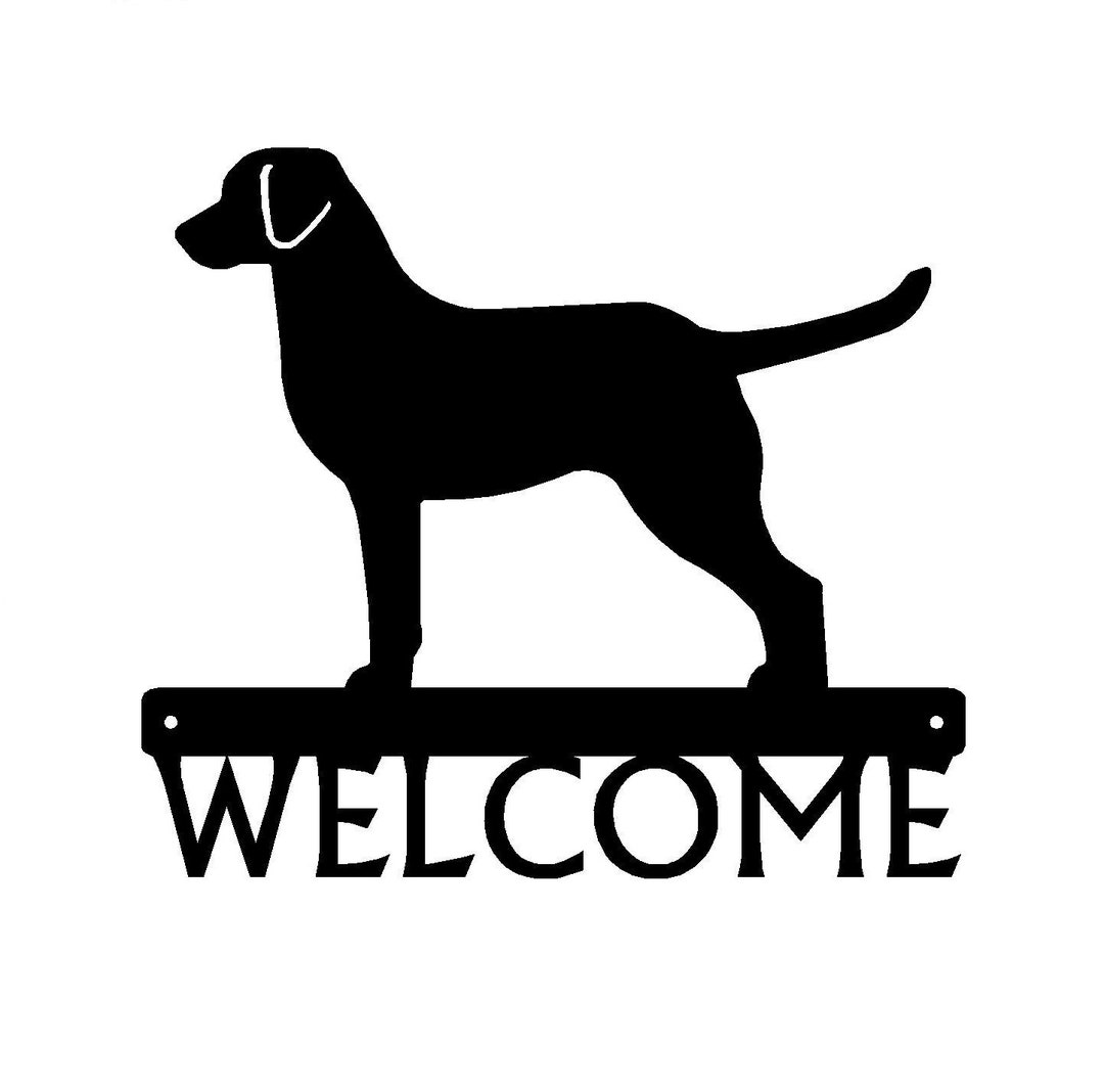 Chesapeake Bay Dog Welcome Sign - Metal -12 Inches Wide - Made in USA ...