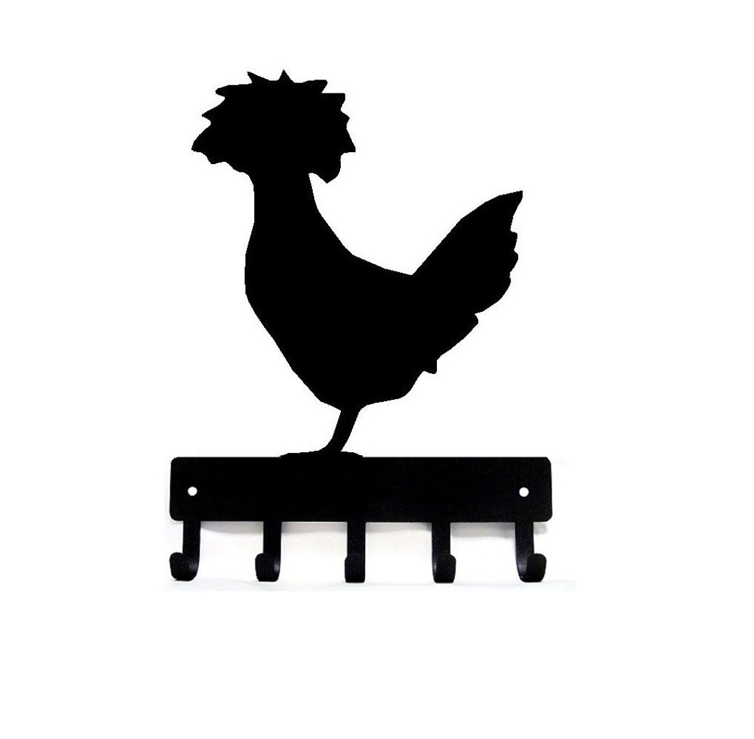 Polish Chicken #2 Hen (SM) Key Rack Hanger/ Leash Hooks - Farm Country ...
