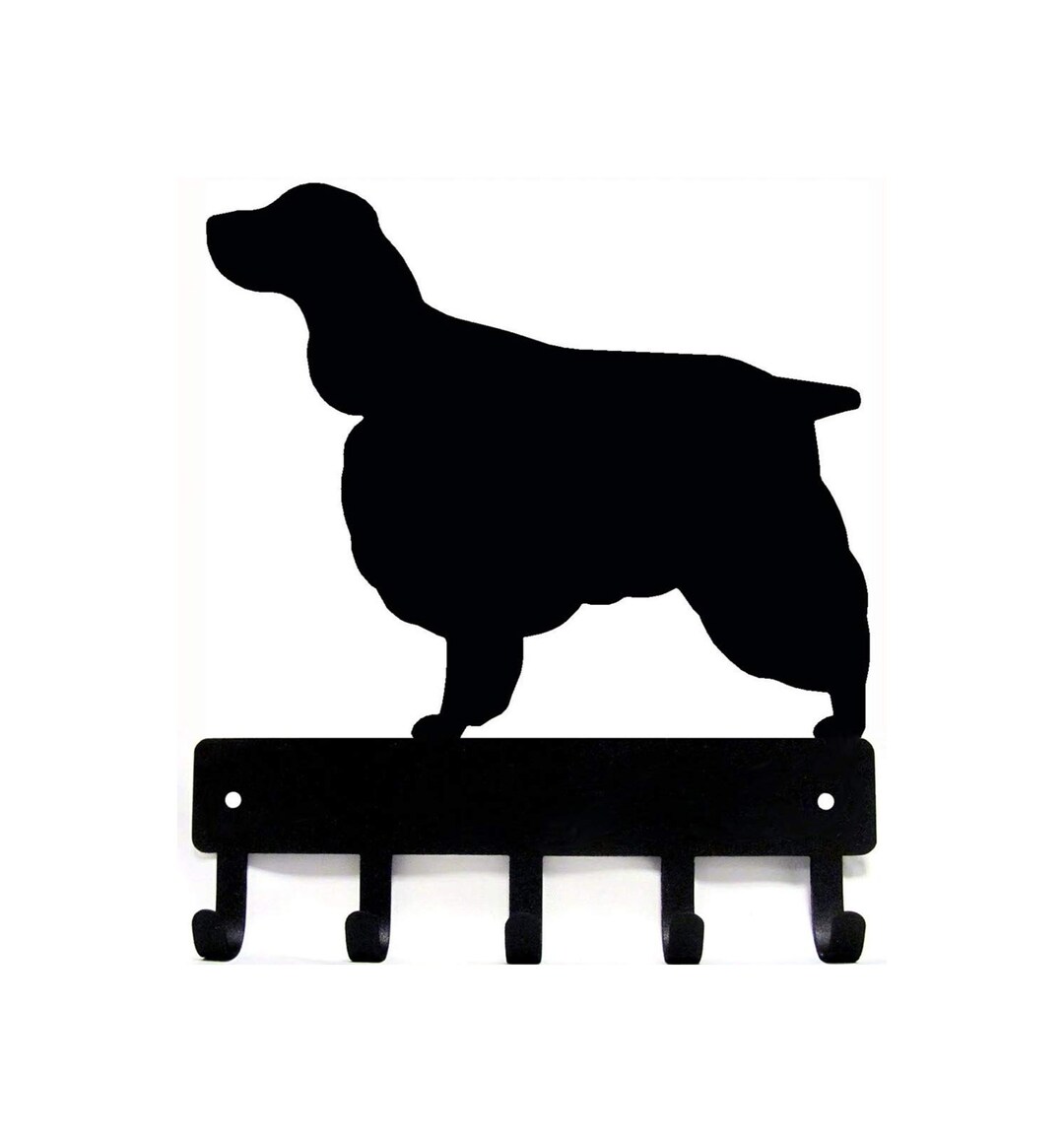 English Springer Spaniel (sm) Dog Key Rack Hanger/ Leash Hooks - Metal ...