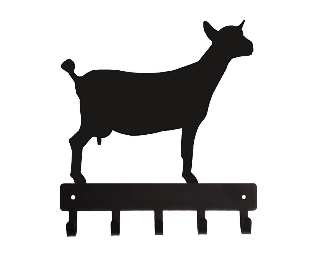 Nigerian Dwarf Goat (LG) Key Rack Hanger/ Leash Hooks - Farm Country ...