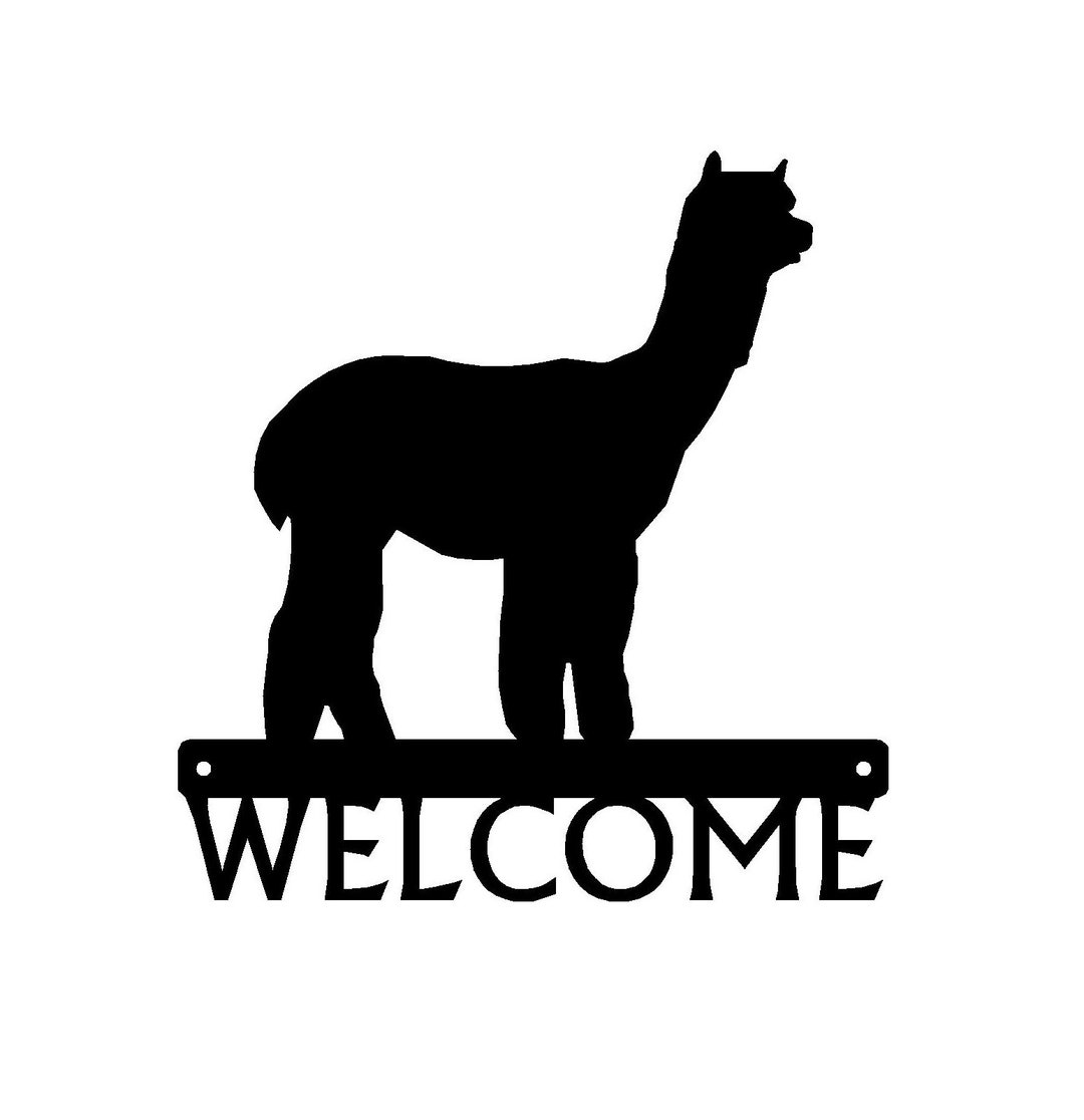 Alpaca Welcome Sign - Metal -12 Inches Wide- Made in the USA - Etsy