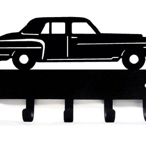 Classic Car #13 (small) Key Rack/ 5 Hooks - 6 Inch Wide - Made in the ...