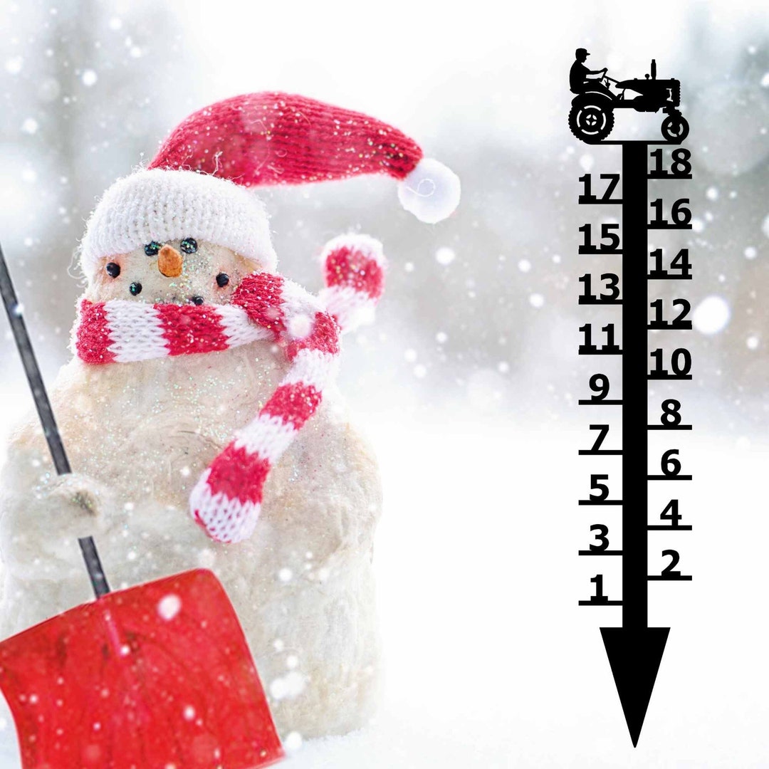 Tractor Snow Gauge: Measures up to 18" Snowfall | Made in America - Etsy