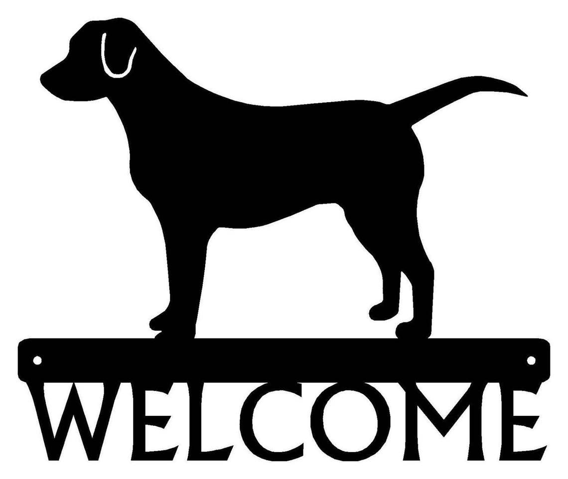 Labrador Welcome Sign - Metal -12 Inches Wide - Made in USA - Etsy