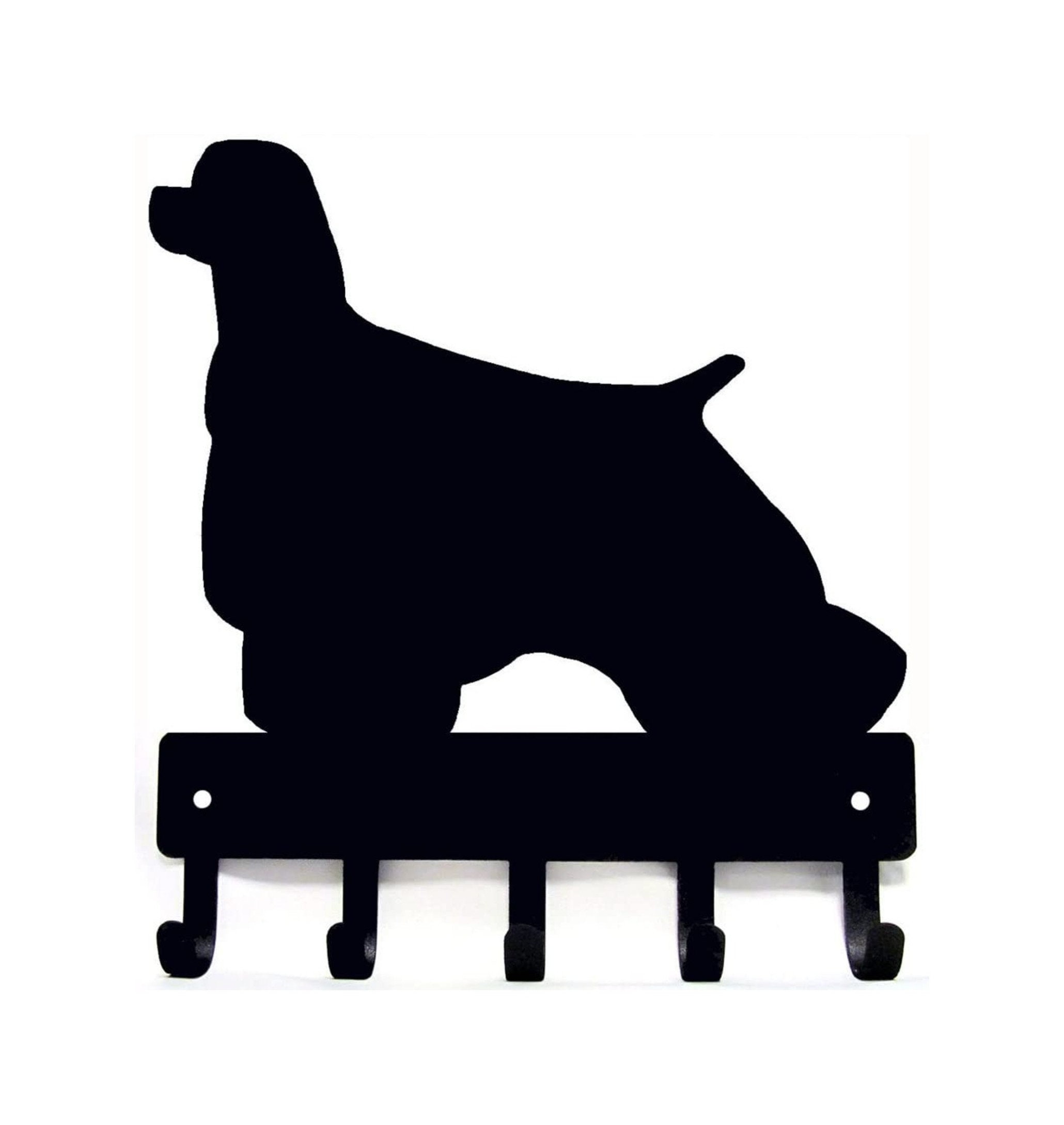 Cocker Spaniel sm Key Rack Hanger/ Dog Leash Hooks Metal | Etsy