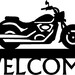 Motorcycle 12 Cruiser Welcome Sign Metal 12 Inches Wide | Etsy