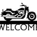 Motorcycle 12 Cruiser Welcome Sign Metal 12 Inches Wide - Etsy
