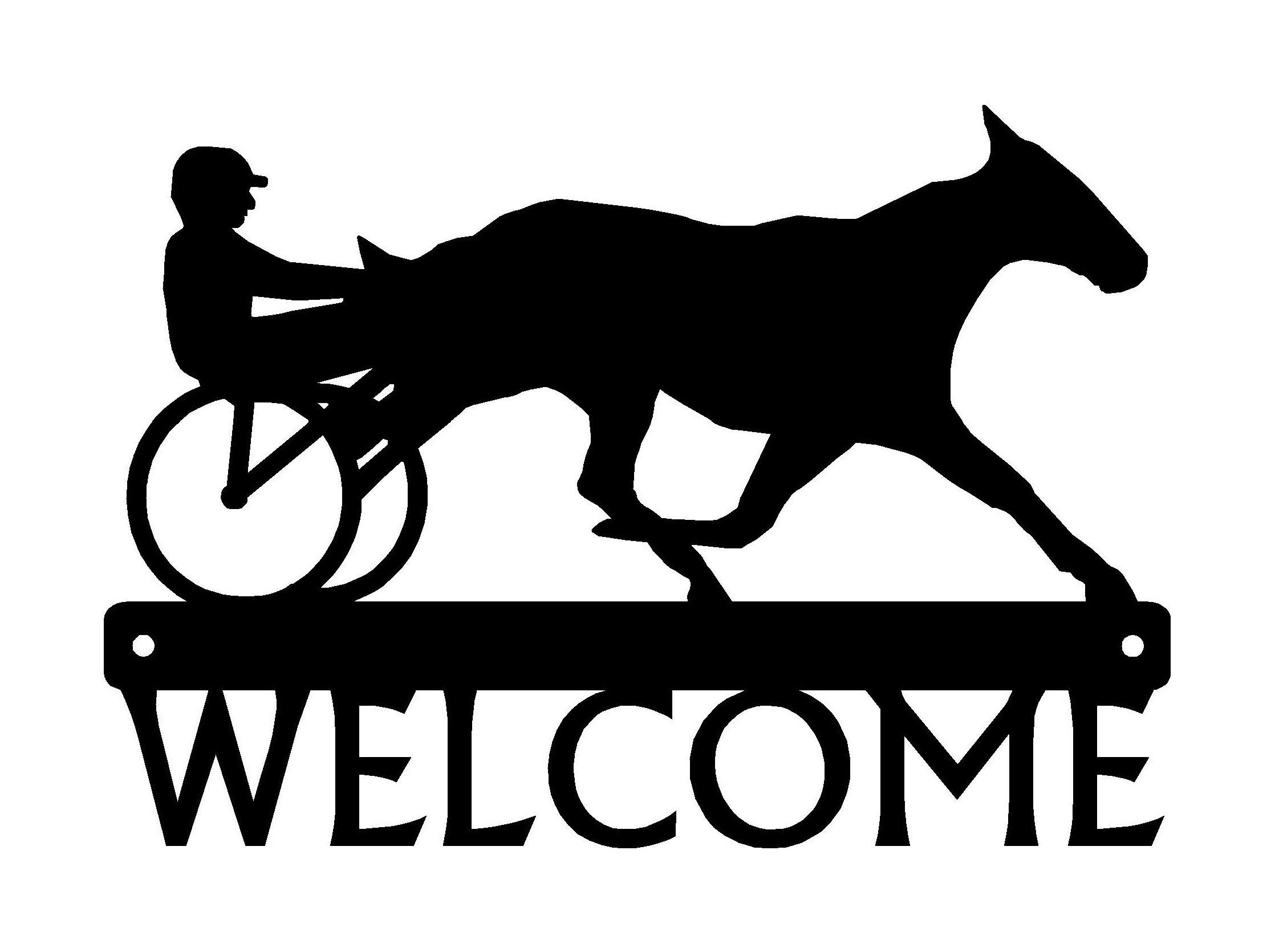 Sulky Horse Racing Harness Racing horse Farm Welcome Sign - Etsy UK