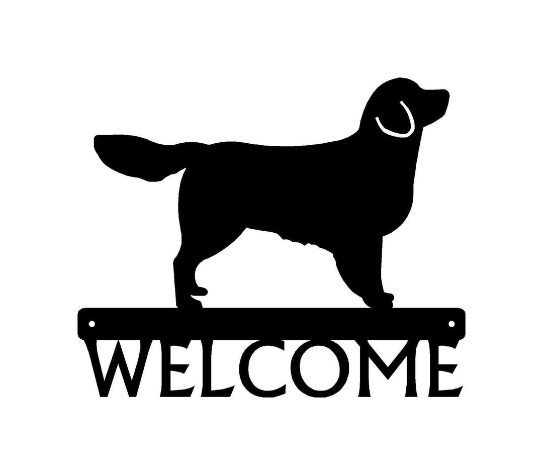 Golden Retriever Welcome Sign - Metal -12 Inches Wide - Made in USA - Etsy