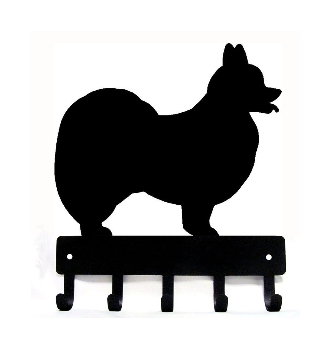Papillon Dog (sm) Key Rack Hanger/ Leash Hooks - Metal - 6 Inches Wide ...