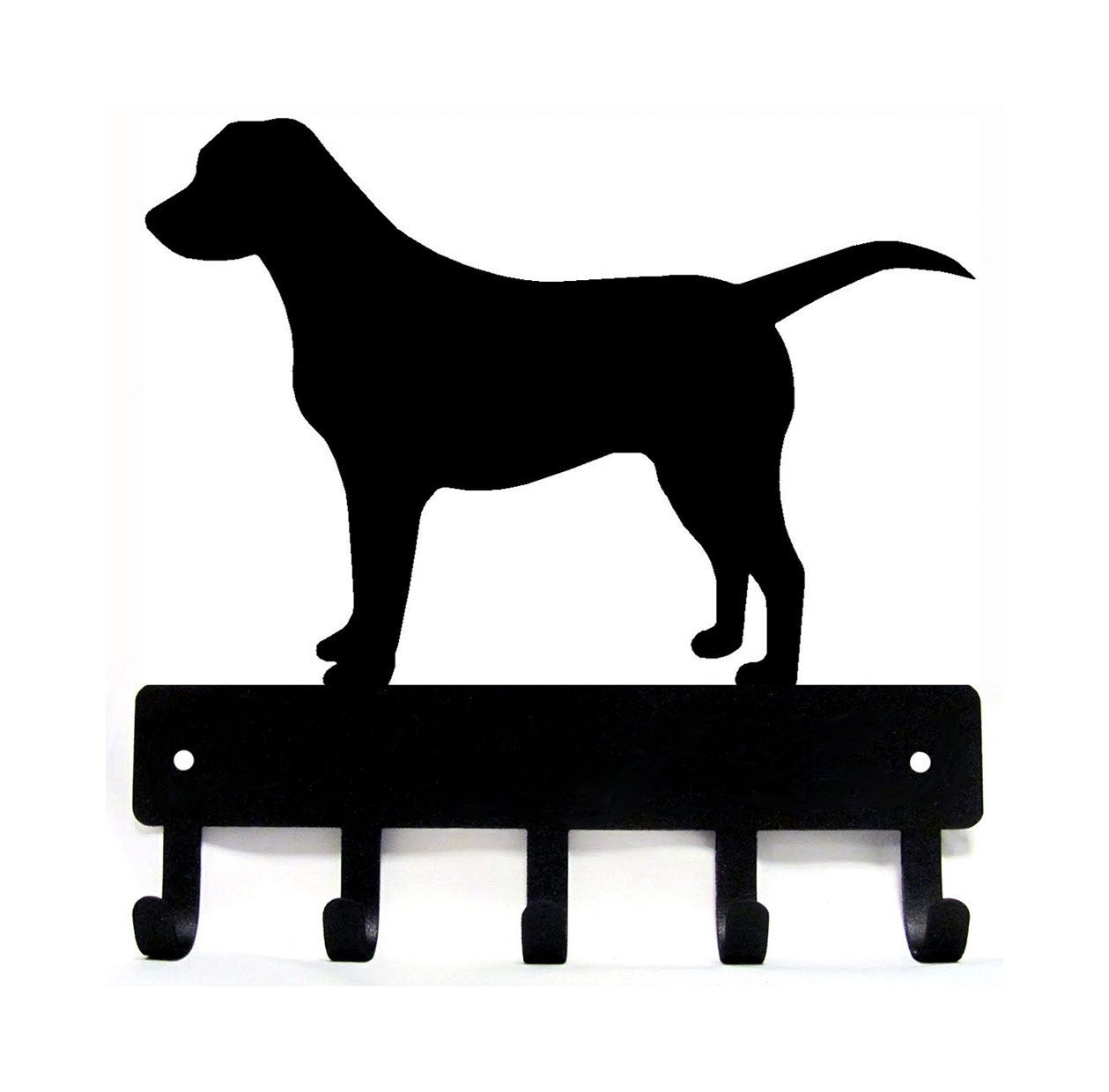 Labrador Lg Key Rack Hanger/ Leash hooks Metal 9 inches | Etsy