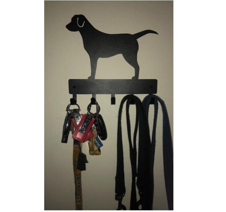 Labrador lg Key Rack Hanger/ Leash Hooks Metal 9 Inches - Etsy