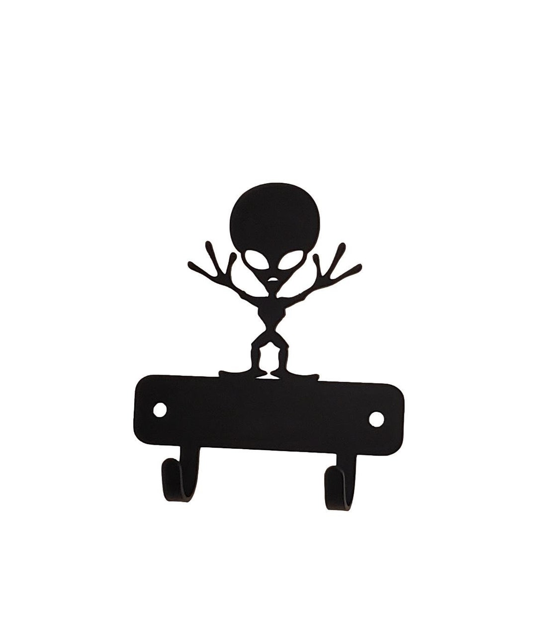 Mini Alien Key Rack Hanger/ Leash Hooks - Metal - 3.5 Inches Wide- Made ...