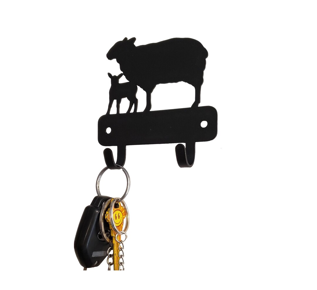 Mini Sheep & Lamb Key Hanger - 2 Storage Hooks Made in USA - Etsy